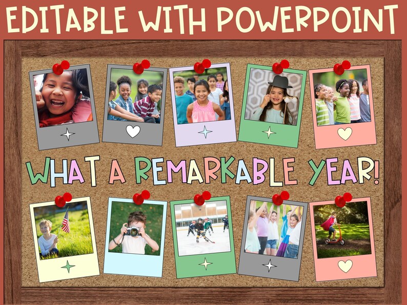 Photo Frame Memories End of the Year Bulletin Board Display Kit ...