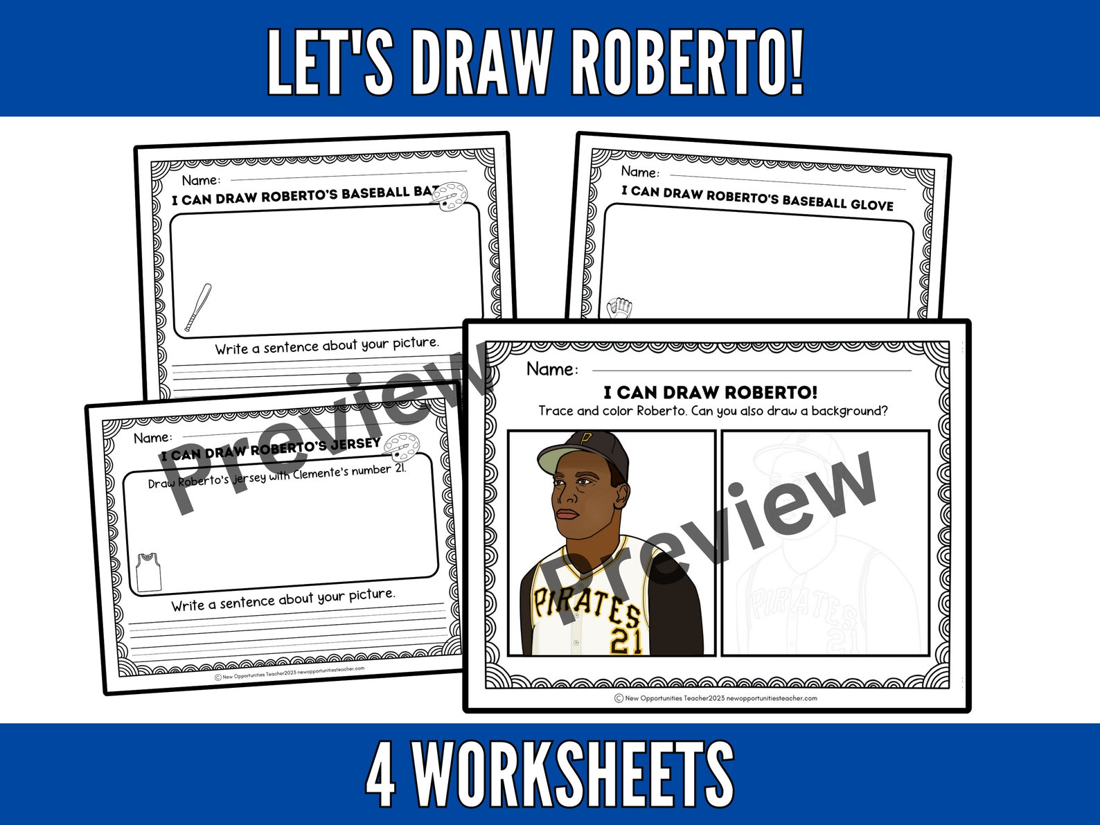 Roberto Clemente Reading Comprehension Passage | Timeline | Vocabulary ...