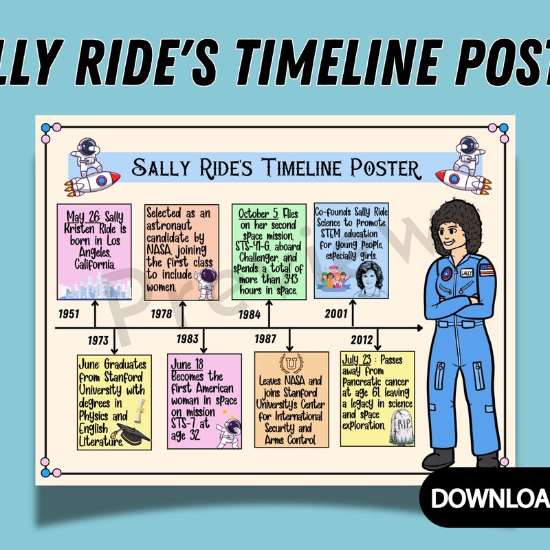 Sally Ride - Etsy