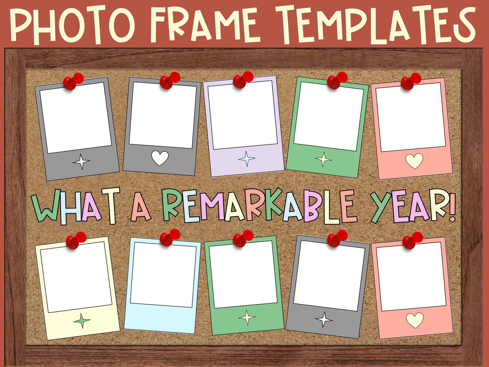 Photo Frame Memories End of the Year Bulletin Board Display Kit ...