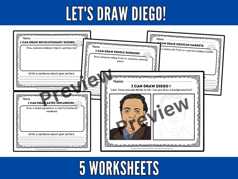 Diego Rivera Reading Comprehension | Hispanic Heritage Month K-2 ...