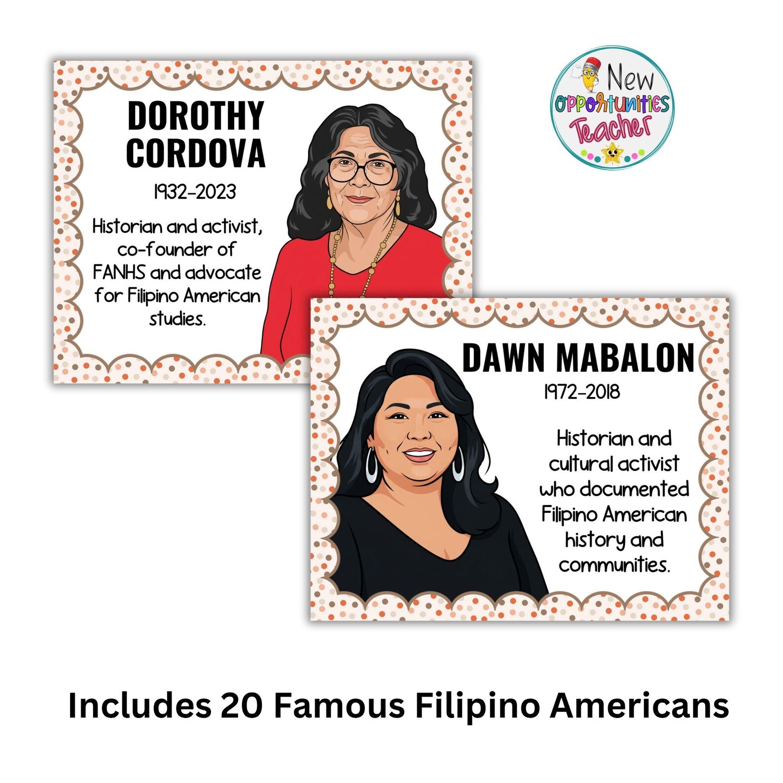 Filipino American Heritage Month Posters | Famous Filipino Americans - Etsy