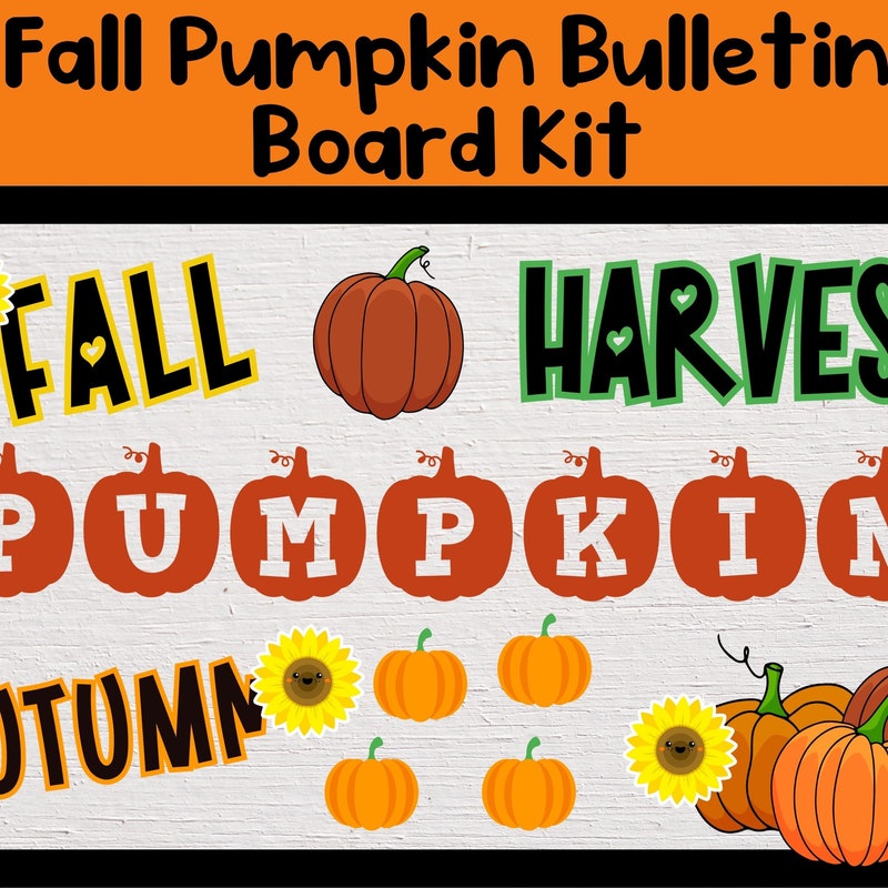 Pumpkin Bulletin Board - Etsy