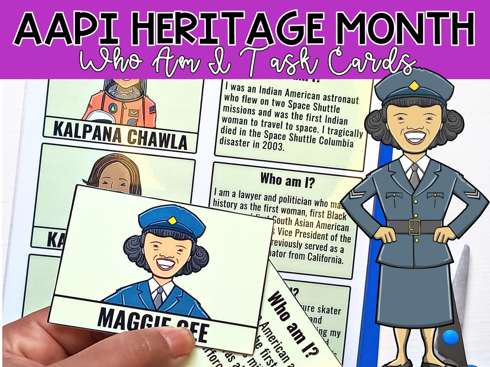 Printable Asian American & Pacific Islander Heritage Month Who Am I ...