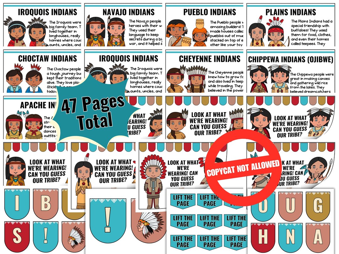 A Childs Journey Through Native Tribes Interactive Posters Set Native ...