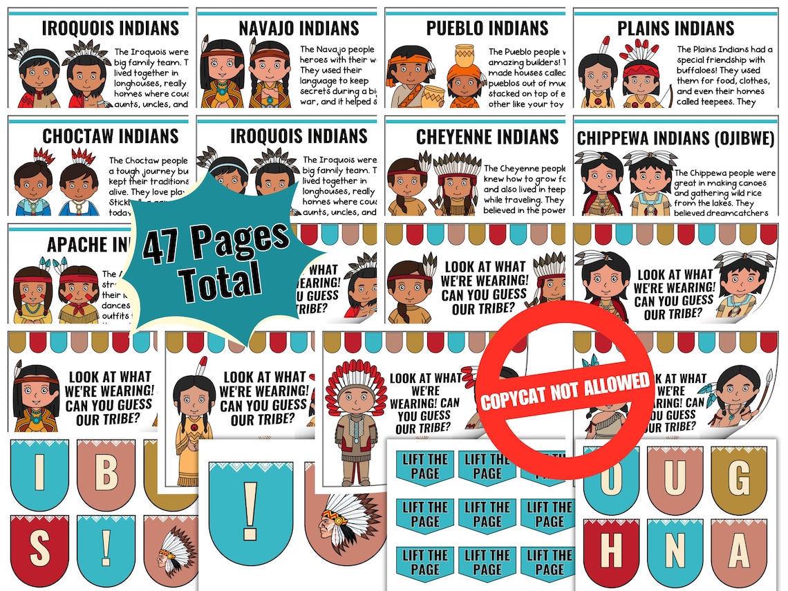 A Childs Journey Through Native Tribes Interactive Posters - Etsy