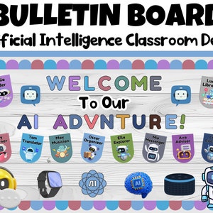 Editable Welcome to Our AI Adventure Back to School Bulletin Board Kit ...