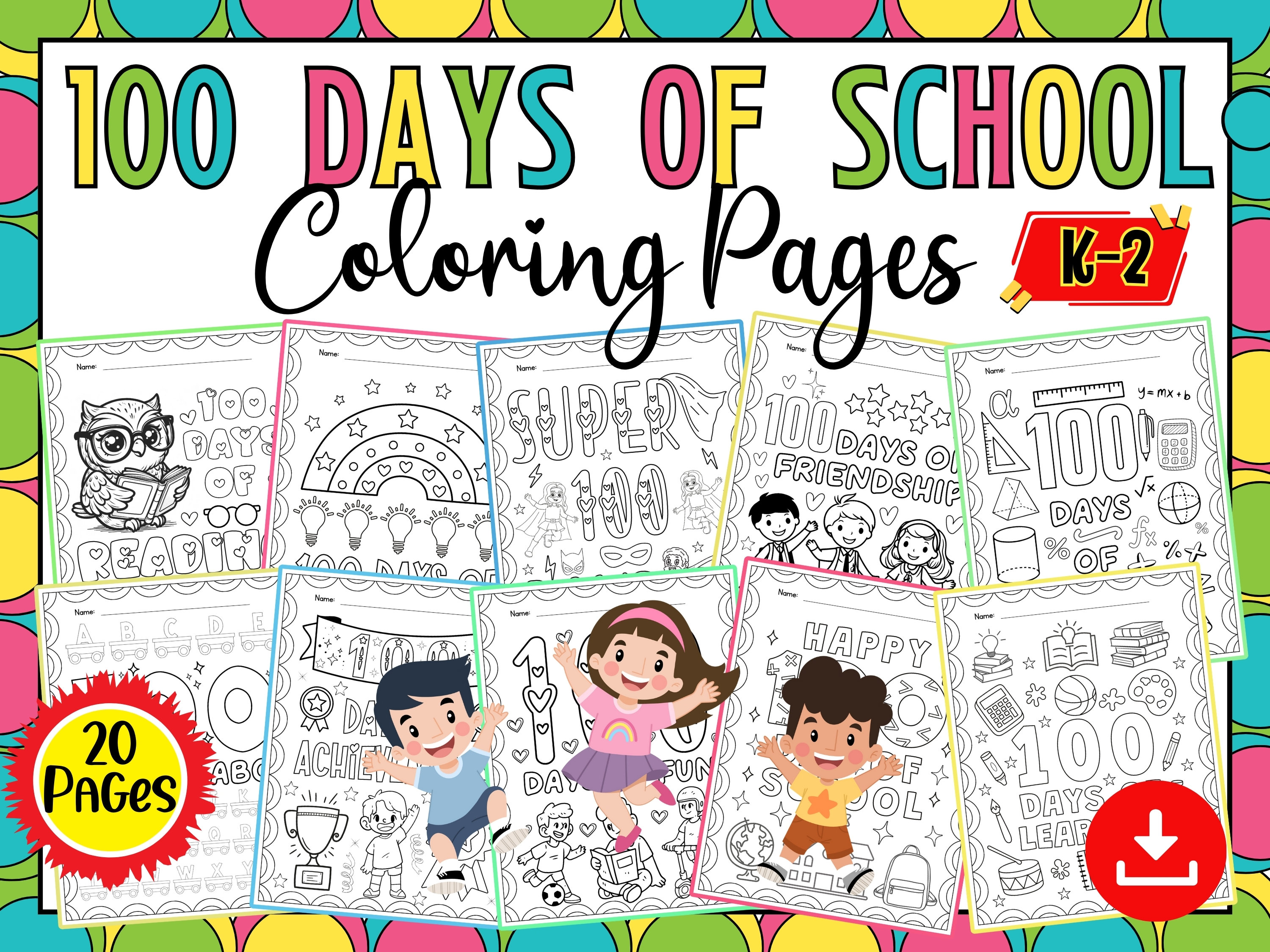 100 Days School Coloring Pages 100th Day Of School Bus Coloring Page