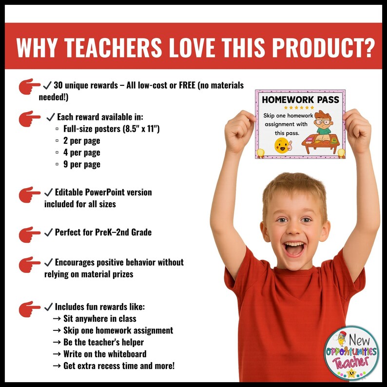 No Cost Student Reward Coupons – Class Reward Incentives EDITABLE ...