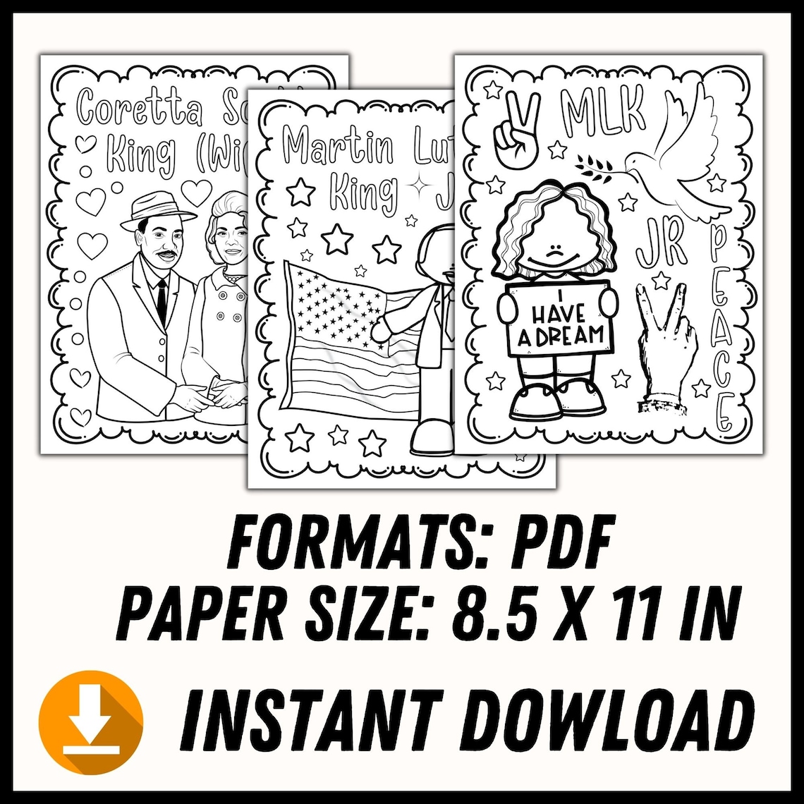 Martin Luther King JR Coloring Sheets January MLK Day Coloring Pages ...