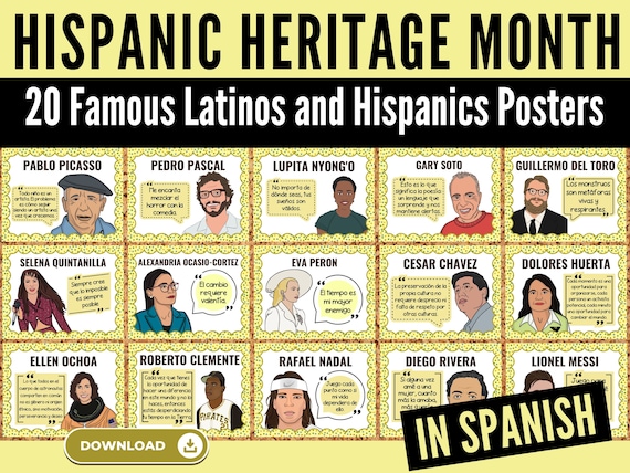 Famous Hispanic Latinx Posters Famous Historical Figures, 46% OFF