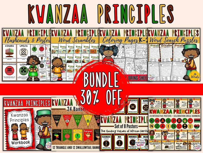 Celebrate Kwanzaa Coloring Pages Kwanza Principles Coloring Sheets k-2 ...