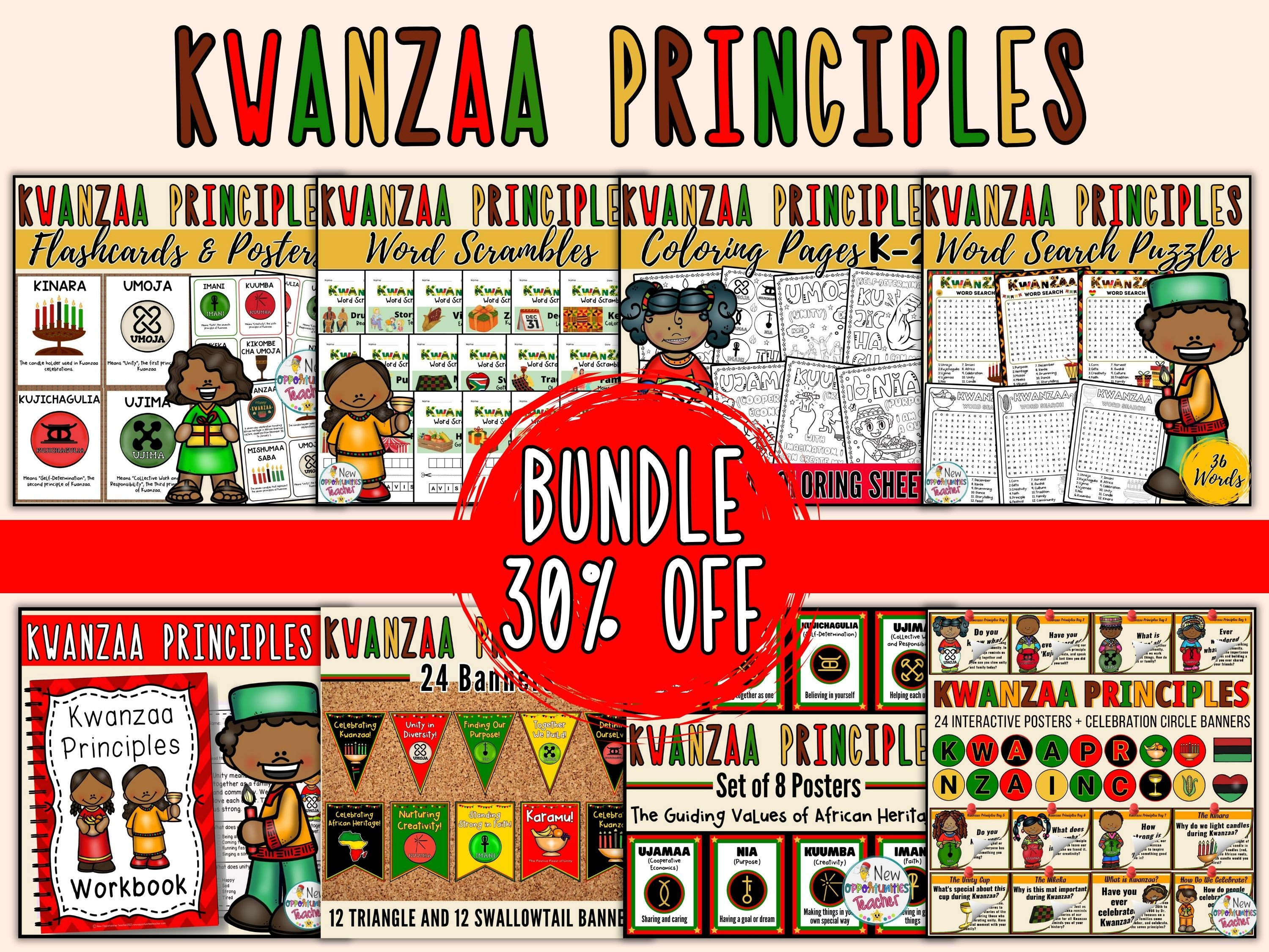 Celebrate Kwanzaa Coloring Pages Kwanza Principles Coloring Sheets k-2 ...