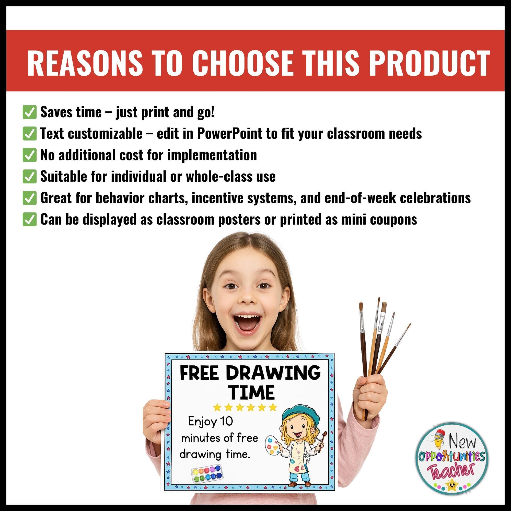 No Cost Student Reward Coupons – Class Reward Incentives EDITABLE ...