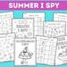 Beach Day I SPY Ice Cream I SPY Watermelon I SPY Printable Summer I Spy ...