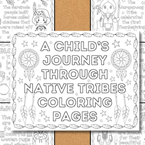 A Child’s Journey Through Native Tribes Coloring Sheets - Native ...