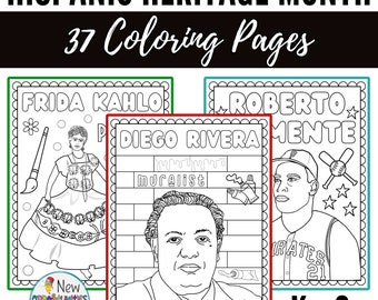 Hispanic Heritage Month Coloring Pages National Hispanic Heritage Month ...