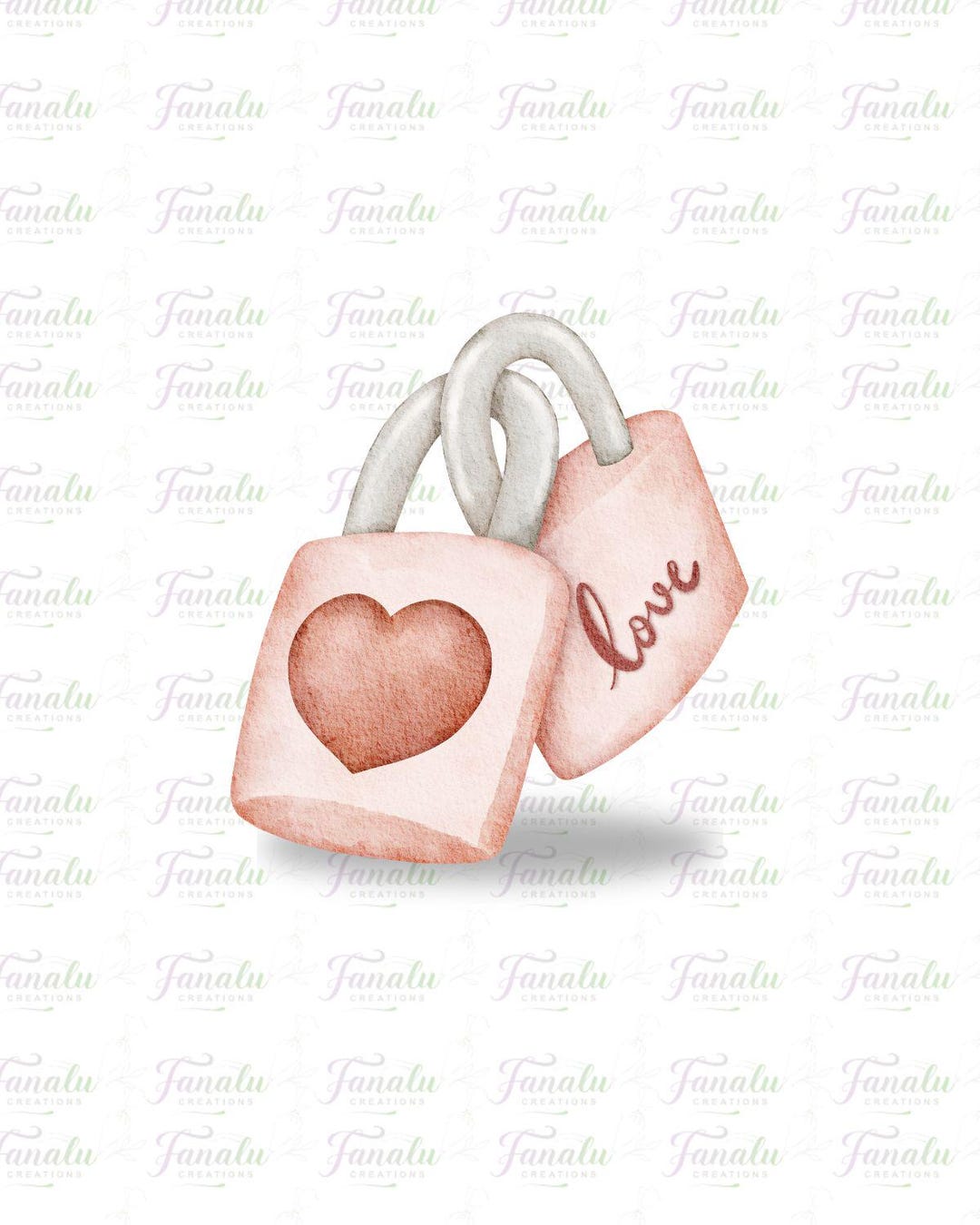 Love Lock Cookie Cutter STL File: 4-inch Valentine Baking (digital ...
