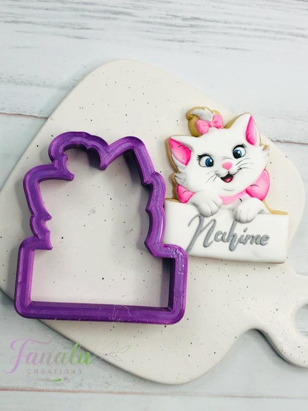 Marie the Cat Plaque Cookie Cutter STL File - Etsy