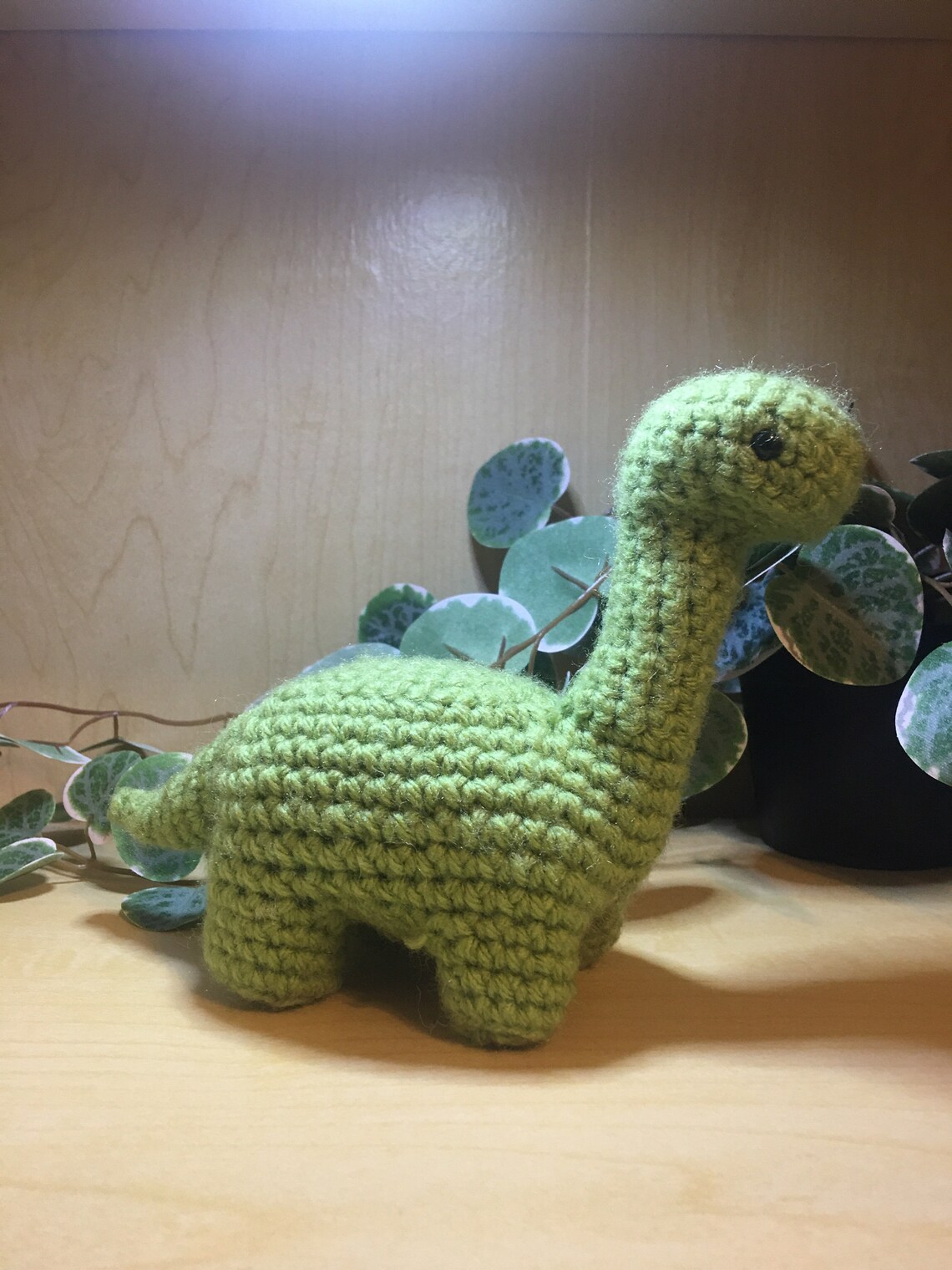 Crochet Dinosaur Brontosaurus Green Amigurumi Finished Product Handmade ...