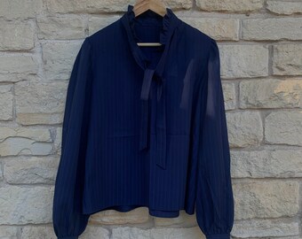 Bow Neck Blouse - Etsy