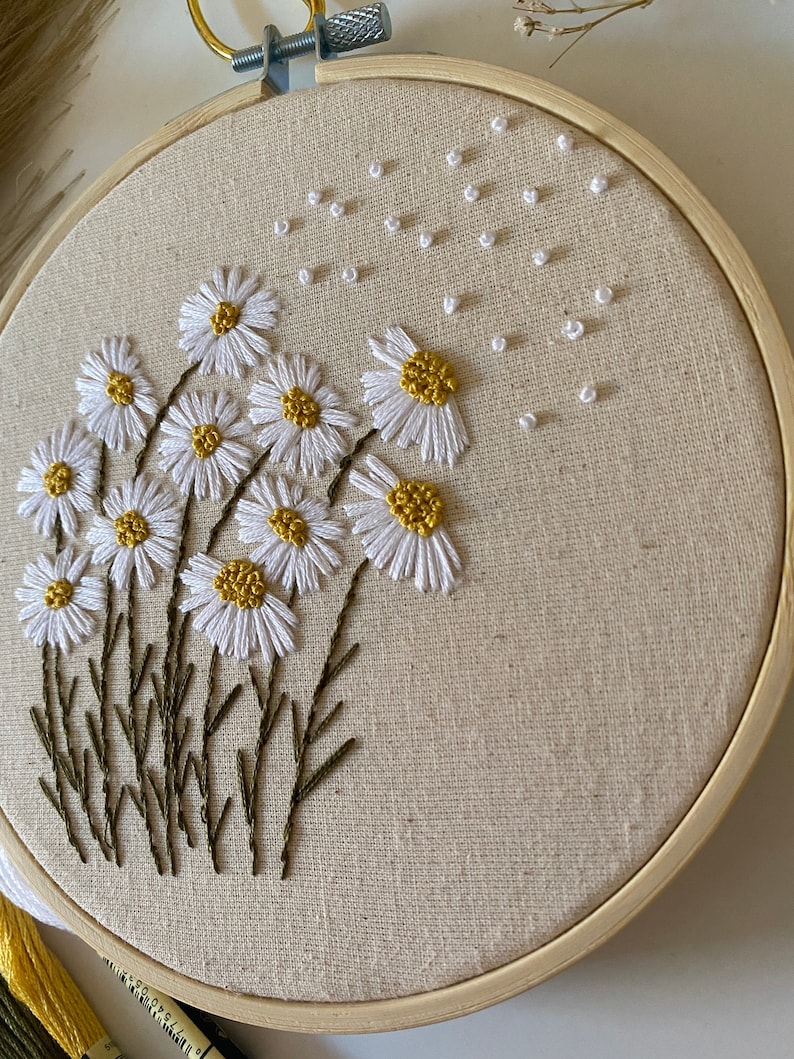Fresh as a Daisy PDF Pattern PDF Pattern Download Embroidery - Etsy Canada