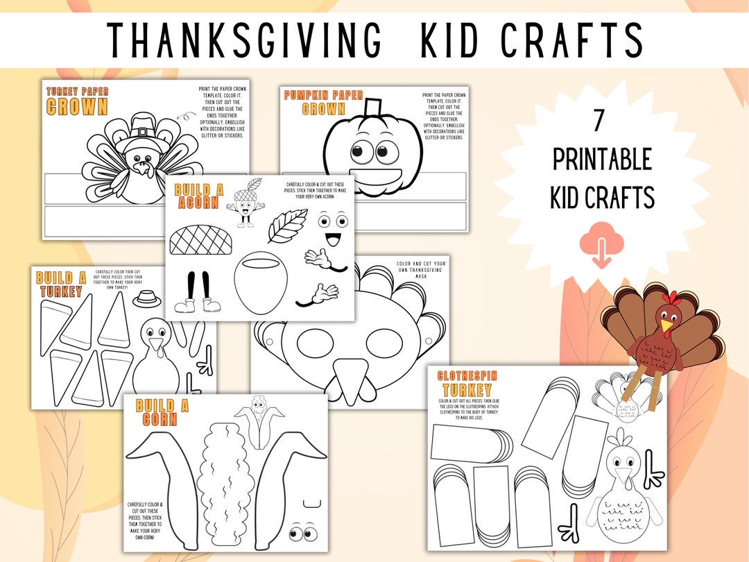Thanksgiving Craft Activities | Thanksgiving Craft | Fall Craft Bundle ...