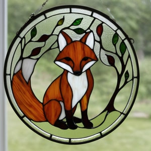 Fox Stained Glass Pattern, Stained Glass Patterns, Digital Download ...