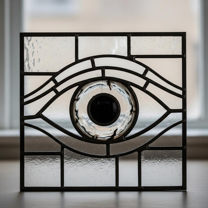 Stained Glass Eye of Providence Pattern: Halloween Suncatcher (digital ...