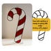 Candy Cane Stained Glass Pattern, Christmas Suncatcher (digital PDF) - Etsy