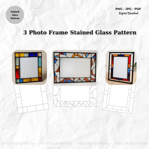 Stained Glass Hanging Picture Frame - Etsy