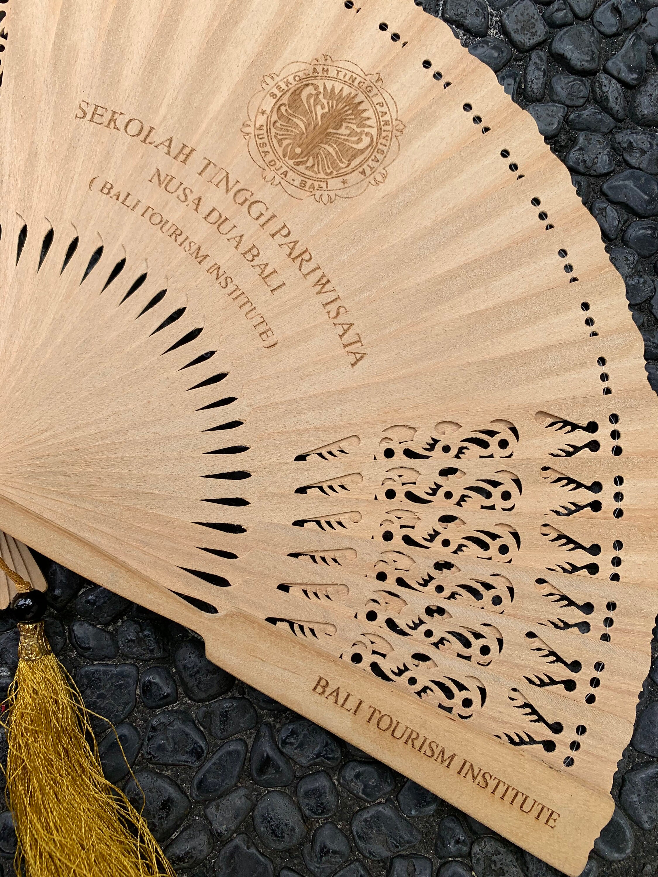 Personalized Sandalwood Hand Fan, Engraved Bali Fan With Tassel ...