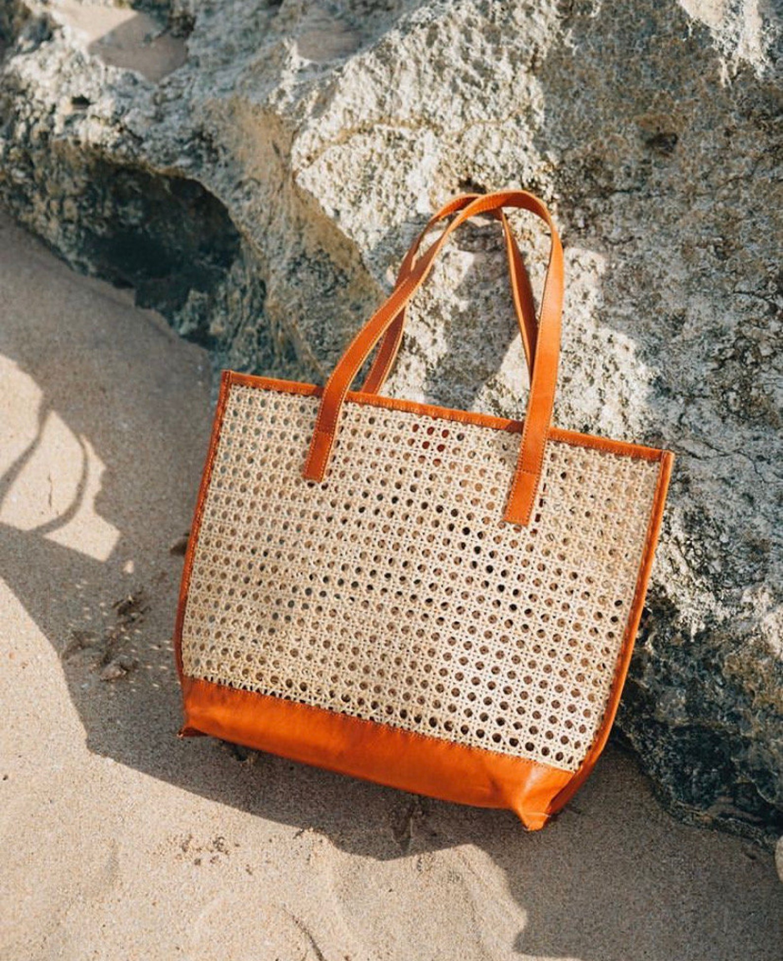 Rattan Tote Bag Bali Summer Bag - Etsy