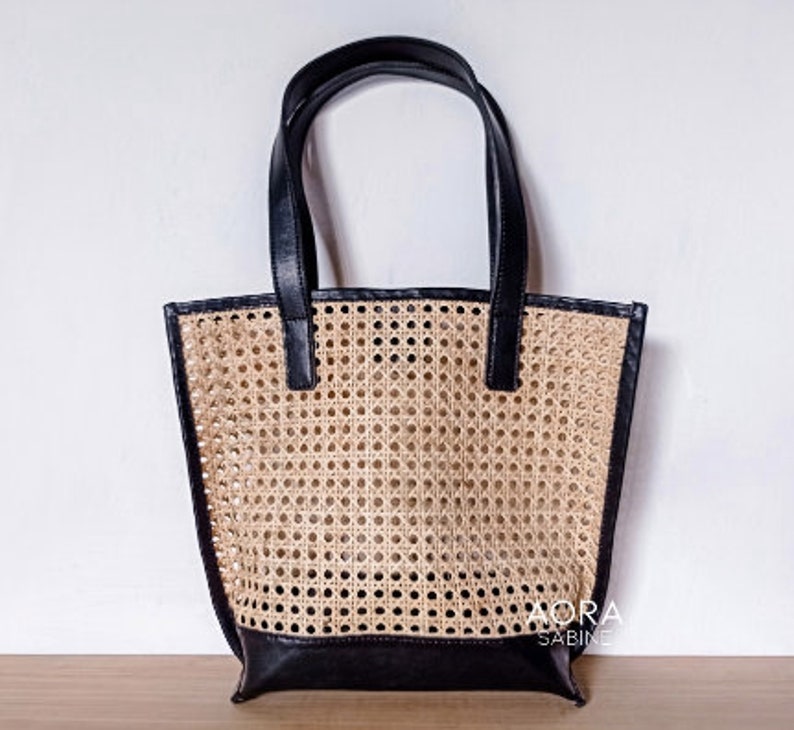 Rattan Tote Bag Bali Summer Bag - Etsy