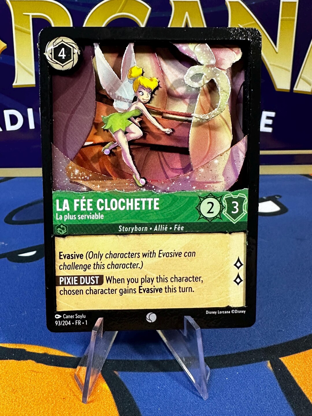 3D Disney Lorcana Shadowbox Card Tinker Bell - Etsy