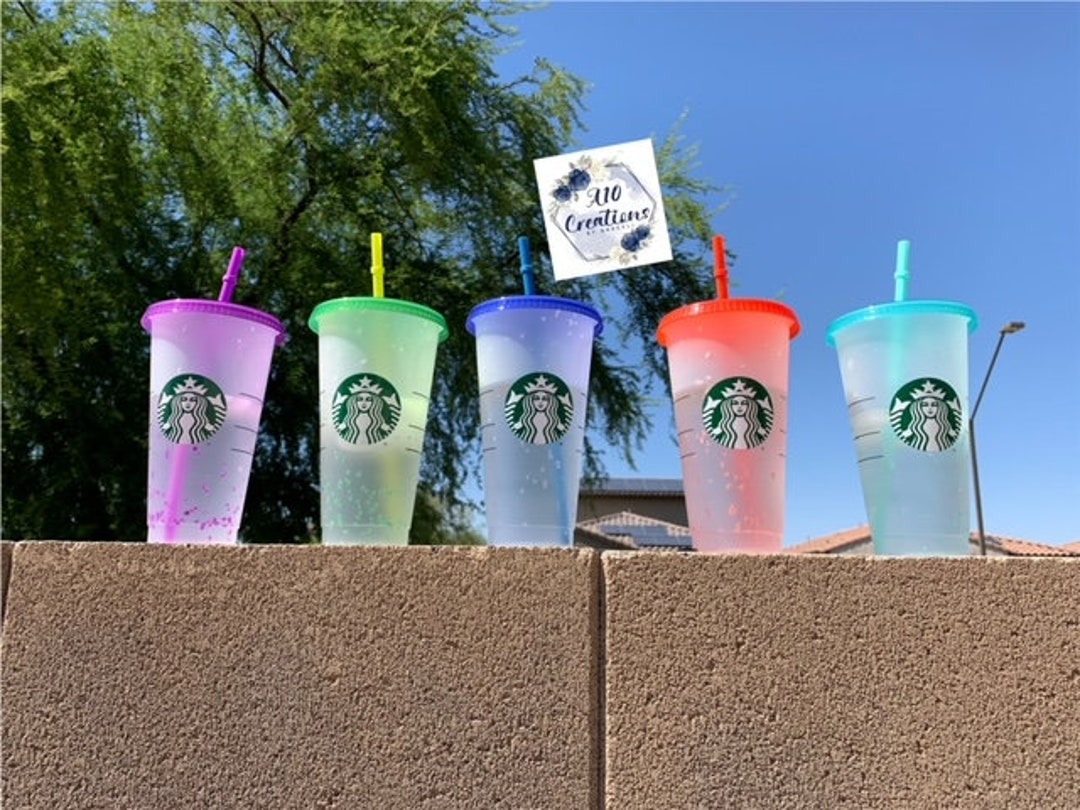 Starbucks Color Changing Confetti Cup | Personalized Cold Cup - Etsy