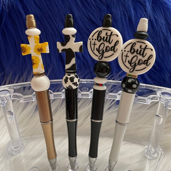 Sunflower Cross Beaded Pen - Etsy