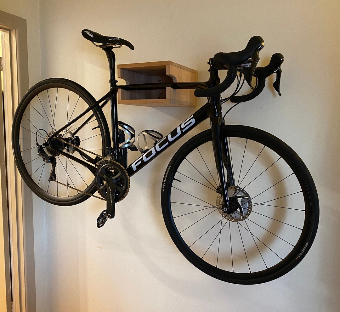 Solid Timber Bike Rack Wall Mount - Etsy Australia