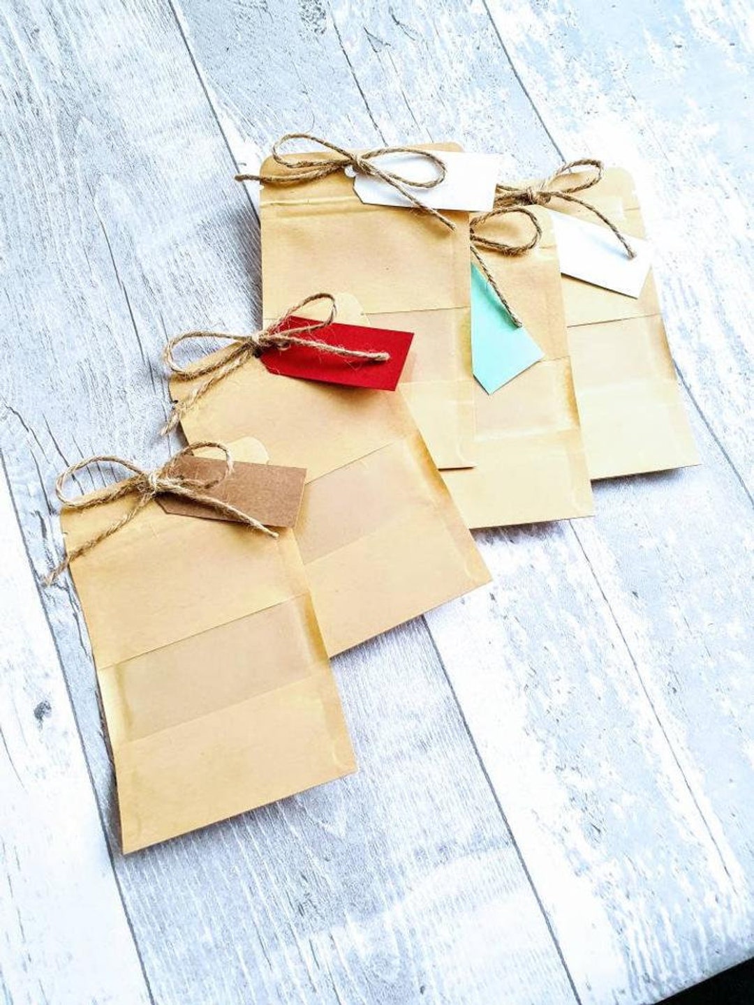 Resealable Zip Lock Kraft Paper Bag With Natural Twine and - Etsy