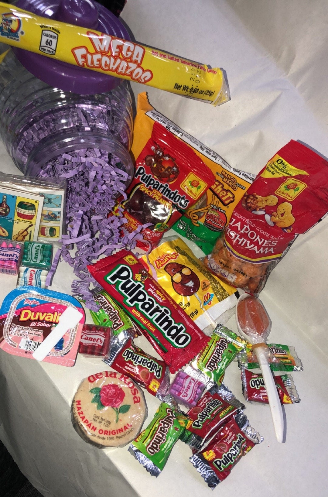 Jumbo Mexican Candy Barrel and a Mini Loteria. - Etsy