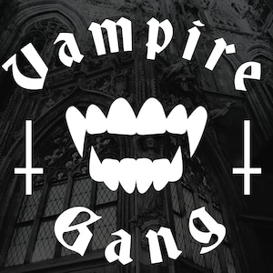 Vampire Gang Goth Vinyl JDM Car Decal Laptop Sticker - Etsy