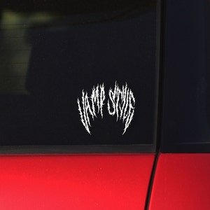 VAMP STYLE Metal Font Logo Decal Vampire JDM Aesthetic - Etsy