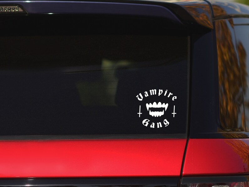 Vampire Gang Goth Vinyl JDM Car Decal Laptop Sticker - Etsy