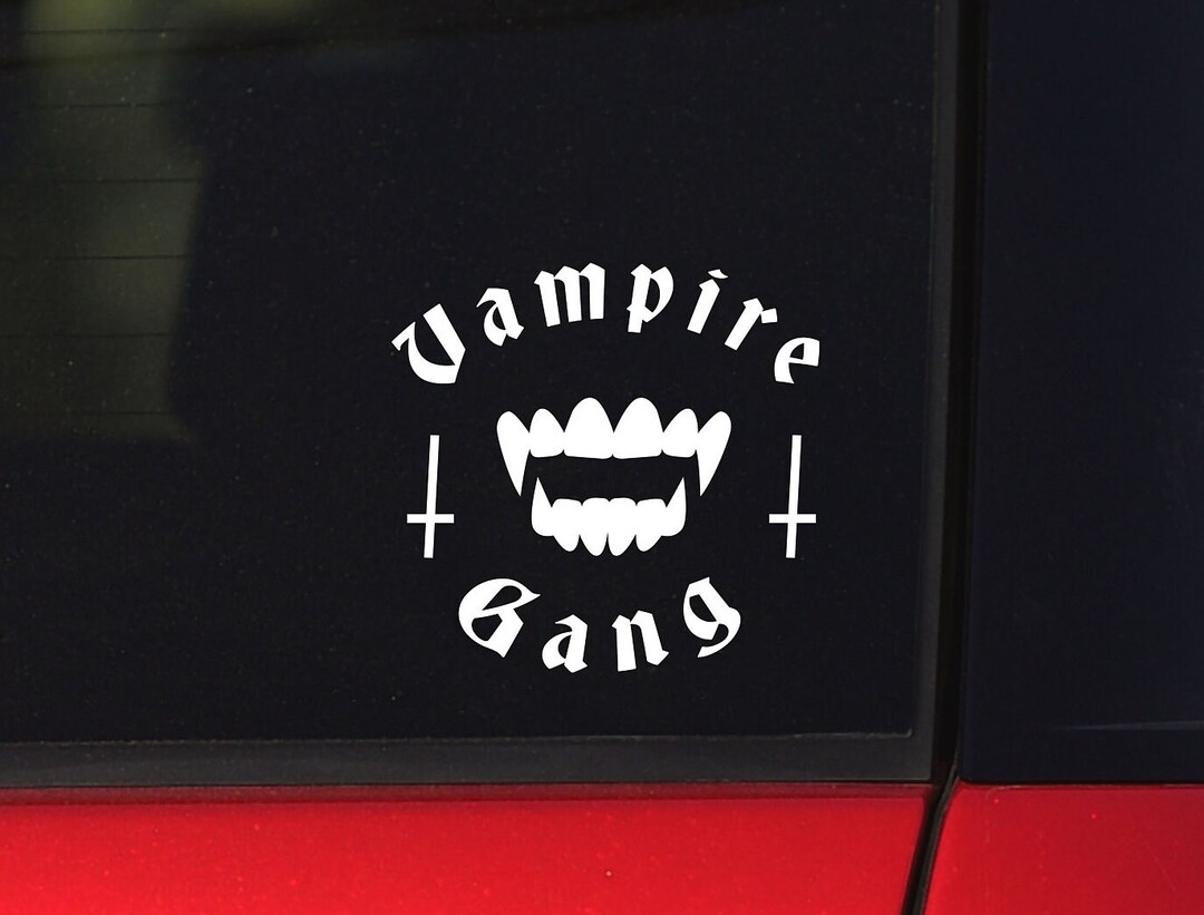 Vampire Gang Goth Vinyl JDM Car Decal Laptop Sticker - Etsy