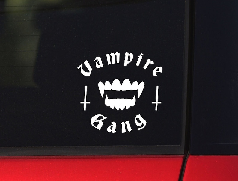 Vampire Gang Goth Vinyl JDM Car Decal Laptop Sticker - Etsy