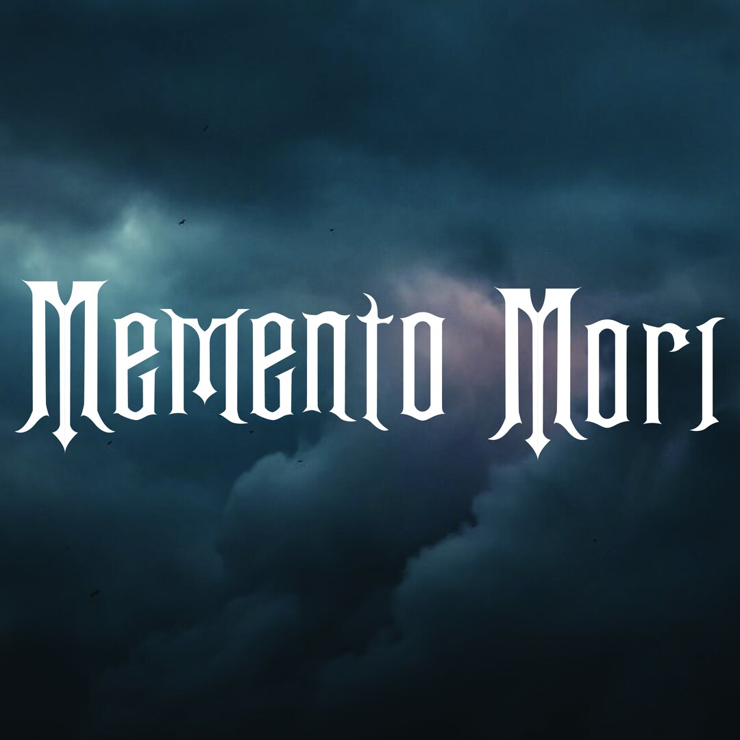 Memento Mori Text Haunted Mansion Sticker Decal - Etsy