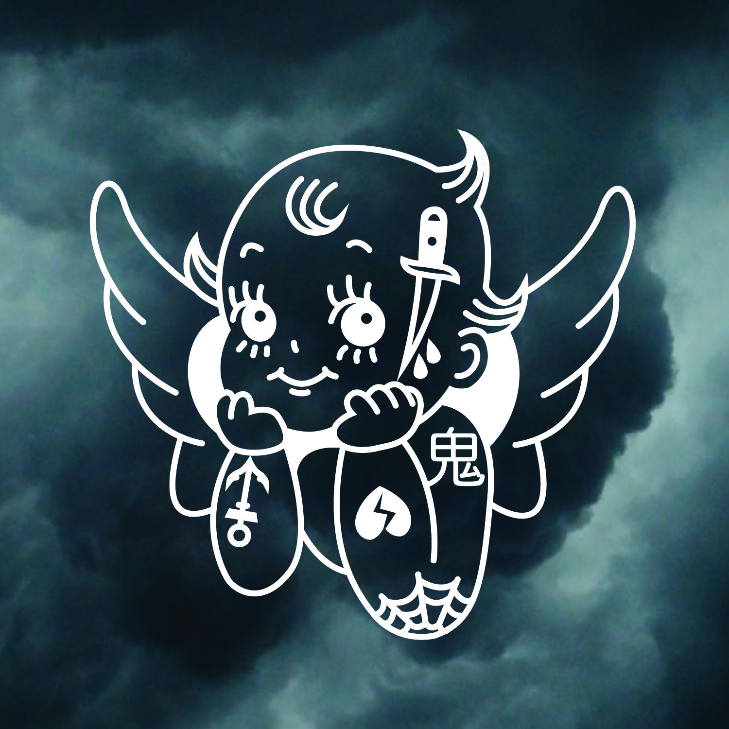 Kewpie Doll Tattoo Angel Baby JDM Car Decal Laptop Sticker - Etsy