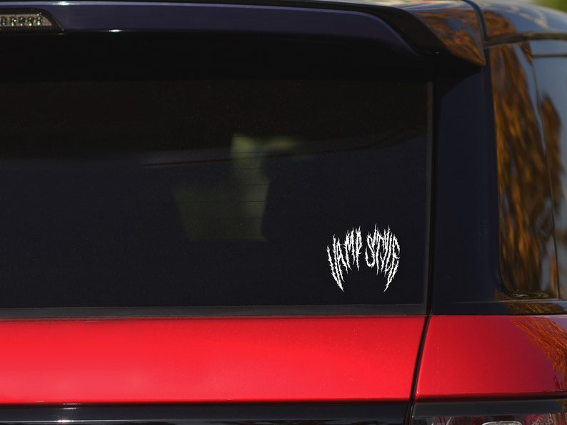 VAMP STYLE Metal Font Logo Decal Vampire JDM Aesthetic - Etsy