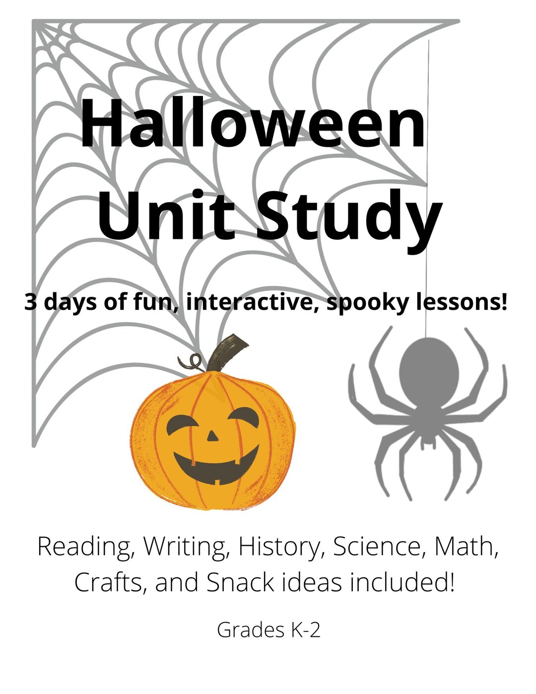 Mini Halloween Unit Study, One Week of Fun Halloween Lessons! - Etsy