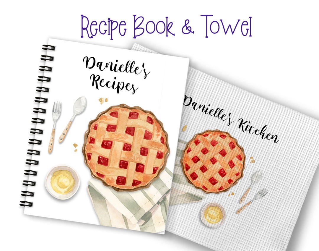 Spiral Bound Soft Laminate Cover Recipe Book, Personalized Recipe ...